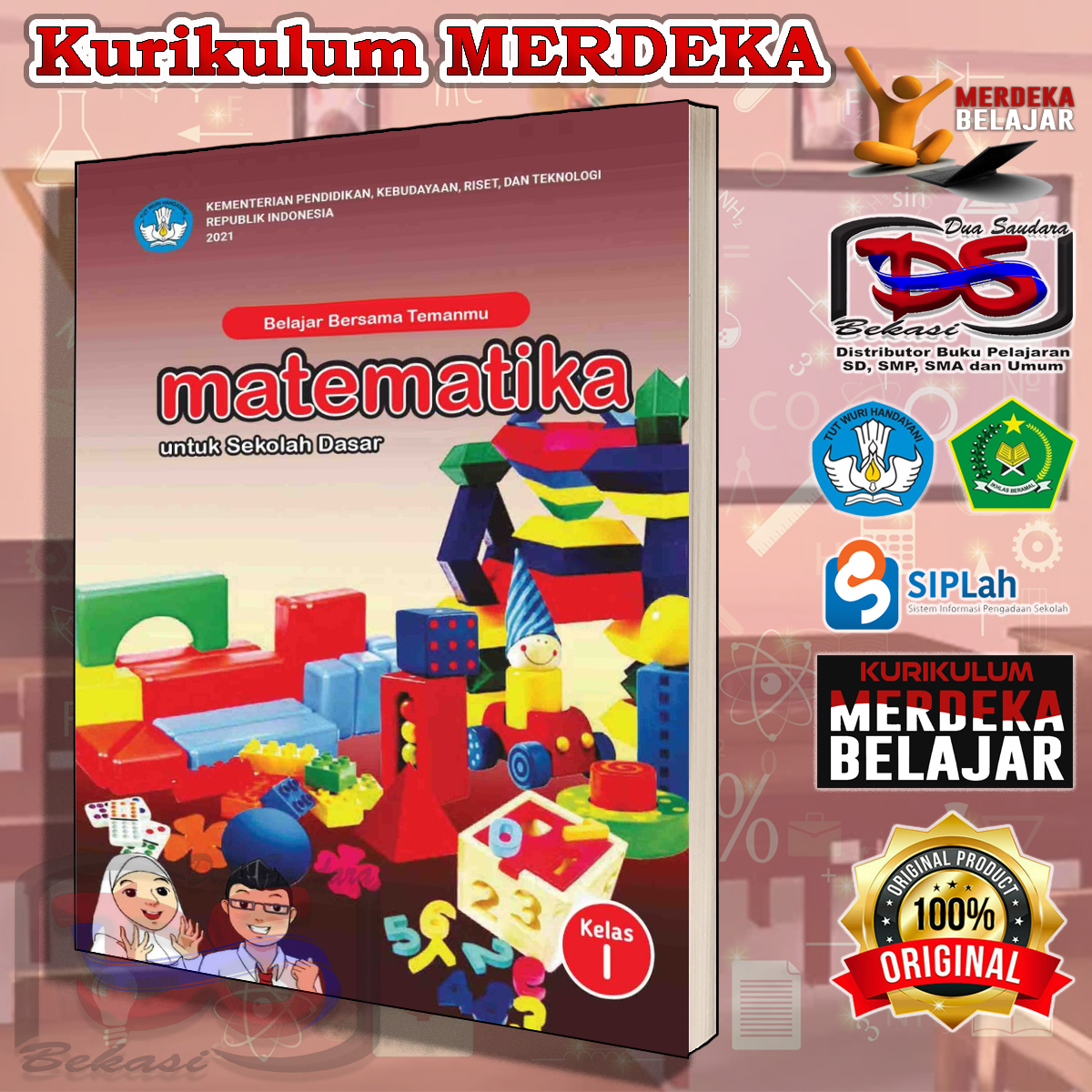 KuMer Buku Siswa Matematika SD kelas 1 Kurikulum Merdeka | Lazada Indonesia