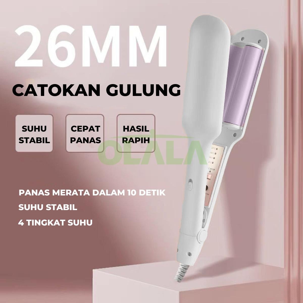 CATOKAN PENGERITING RAMBUT HAIR STYLER PROFESIONAL 26MM OLL-PD824 ...