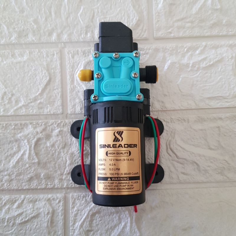 DINAMO POMPA AIR DC 12 VOLT SINLEADER 5 LITER PER MENIT 100 PSI SOKET ...