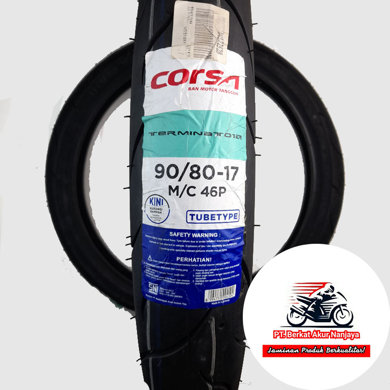 Ban Motor Bebek 90/80 Ring 17 CORSA Terminator TUBETYPE (Non Tubeless ...
