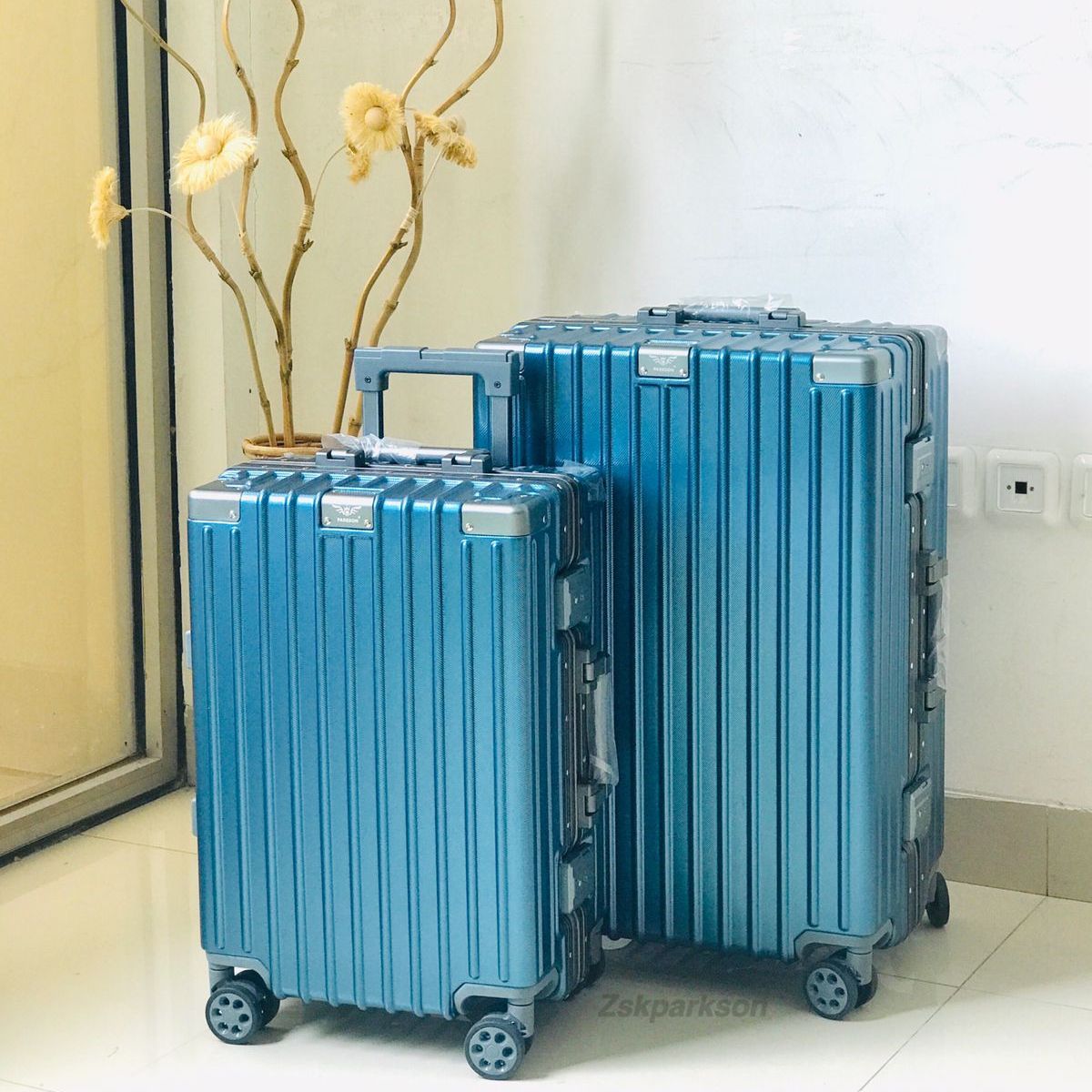 Koper Parkson ZSK100 Cabin size 20 Bagasi size 24 Polycarbonate TSA ...