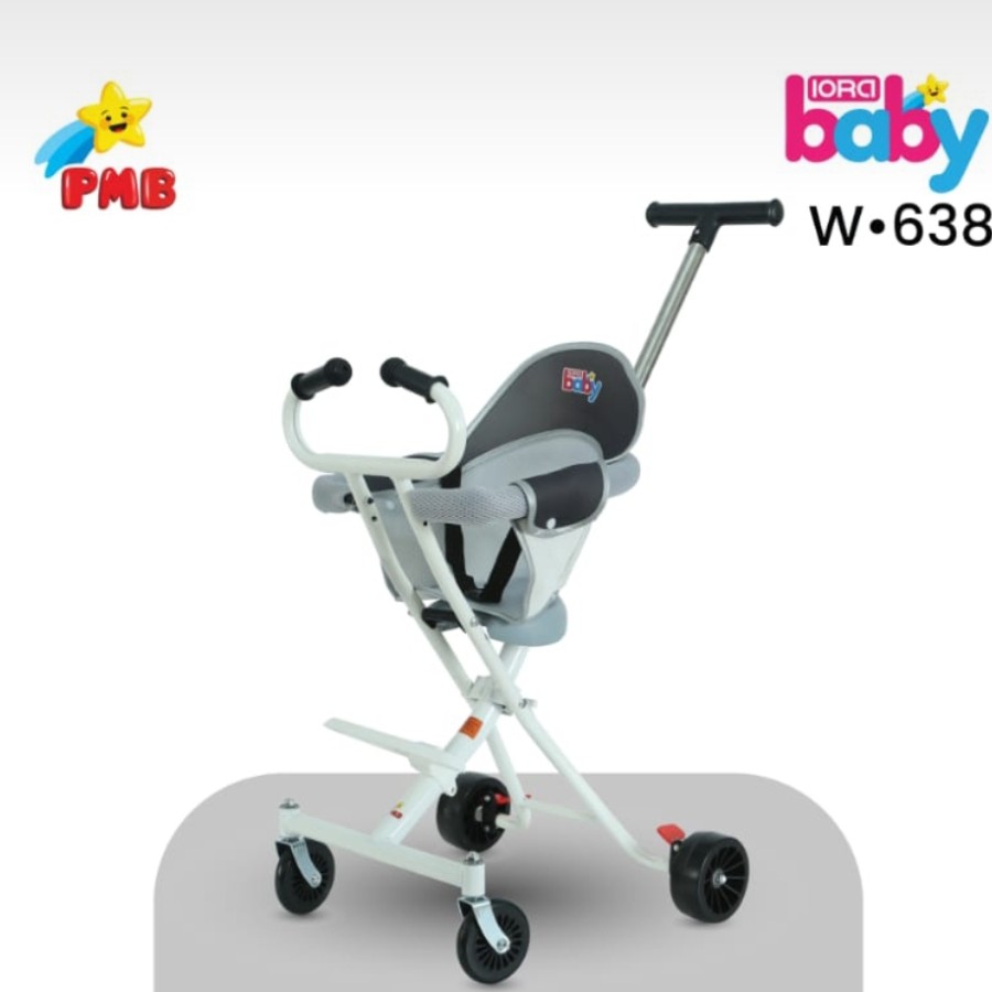 Stroller PMB W638 roda empat 4 jok dorongan anak bayi baby - gowes laju ...