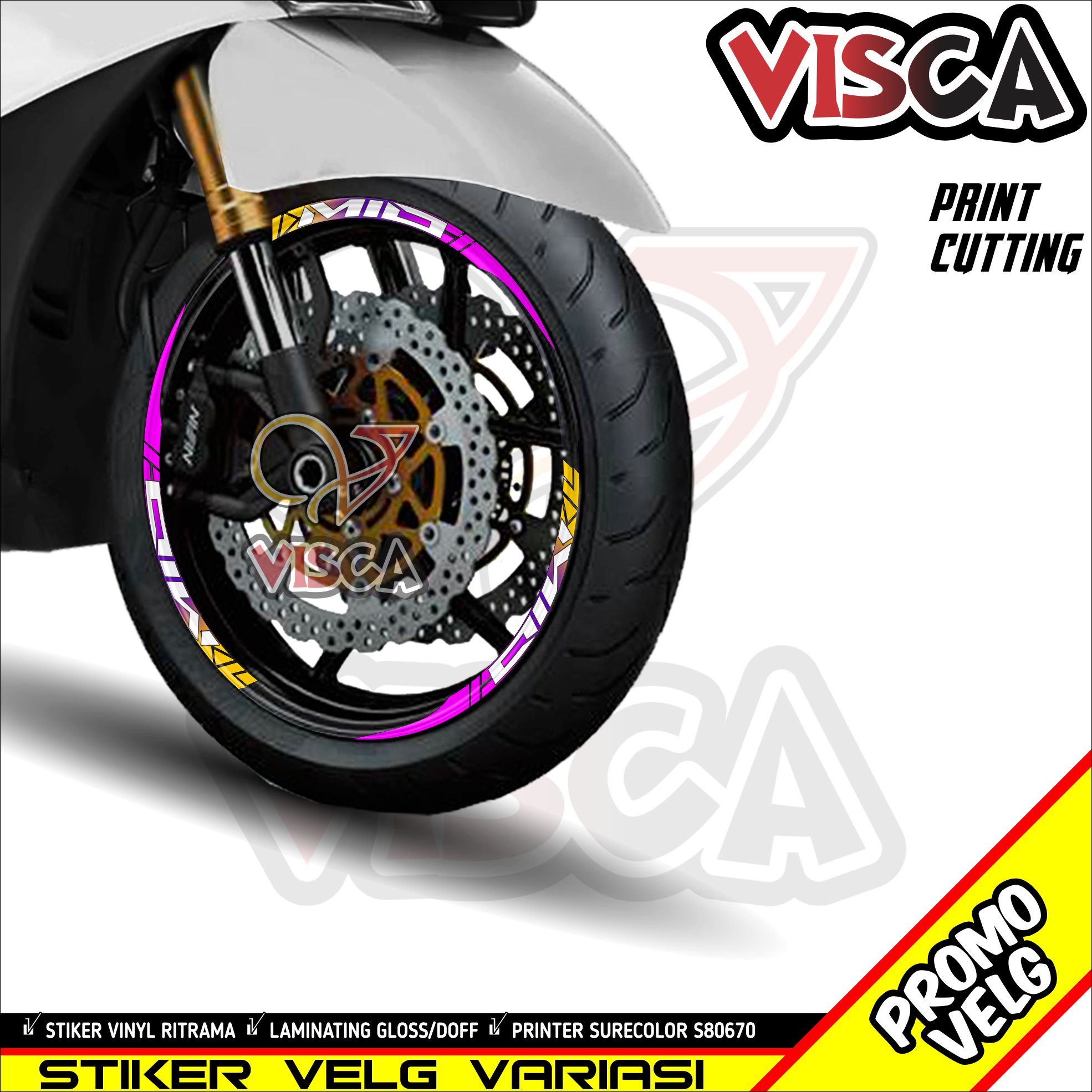 Stiker Velg List Velg Motor Stiker Velg Mio Bunglon 2 | Lazada Indonesia