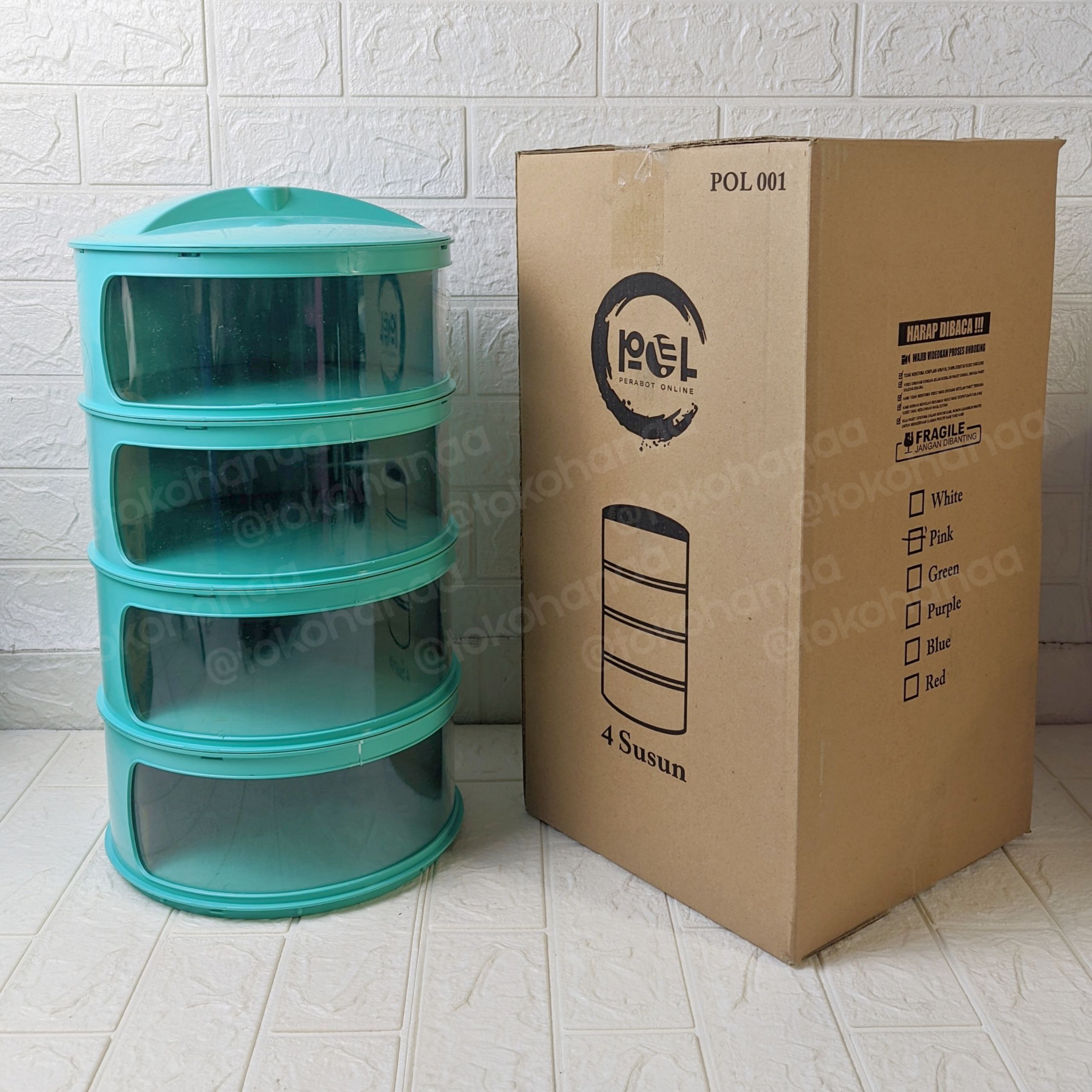 Tudung Saji 4 susun RAKITAN rak penyimpanan makanan | Lazada Indonesia
