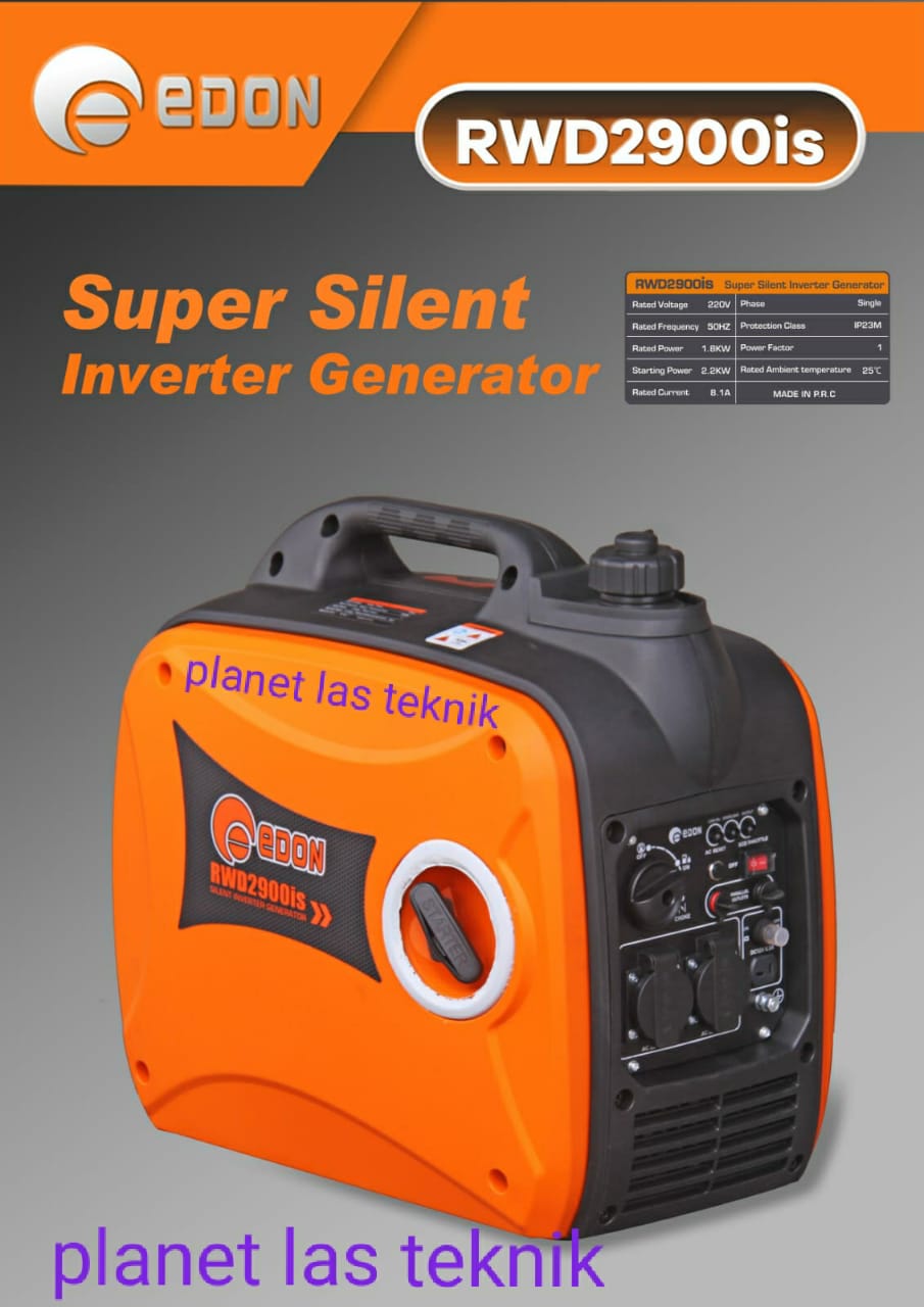 Genset Super Silent genset portabel murah Edon genset inverter RWD 2900IS Super silent 220 W ...