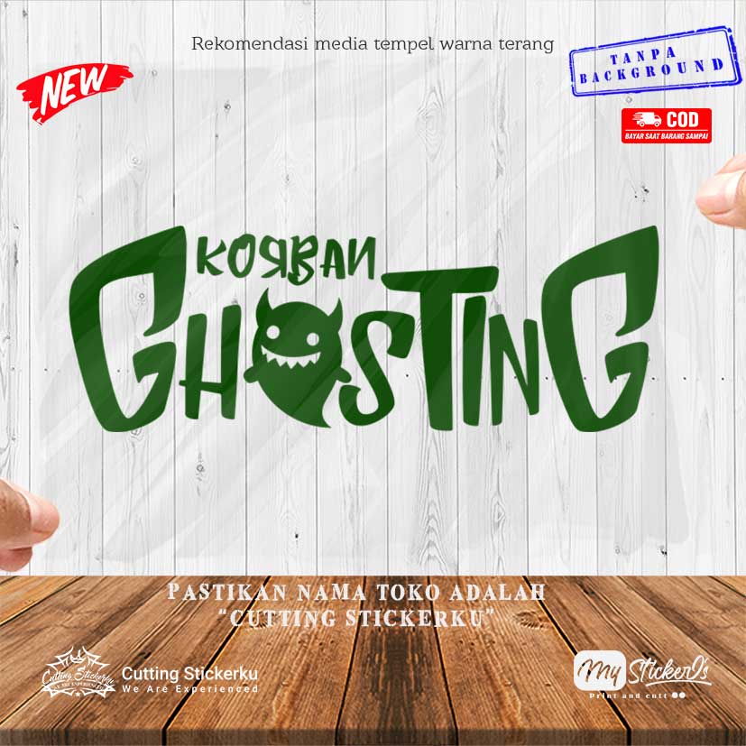 Cutting Stiker Korban Ghosting Devil Variasi Motor Cover Mobil Sticker ...