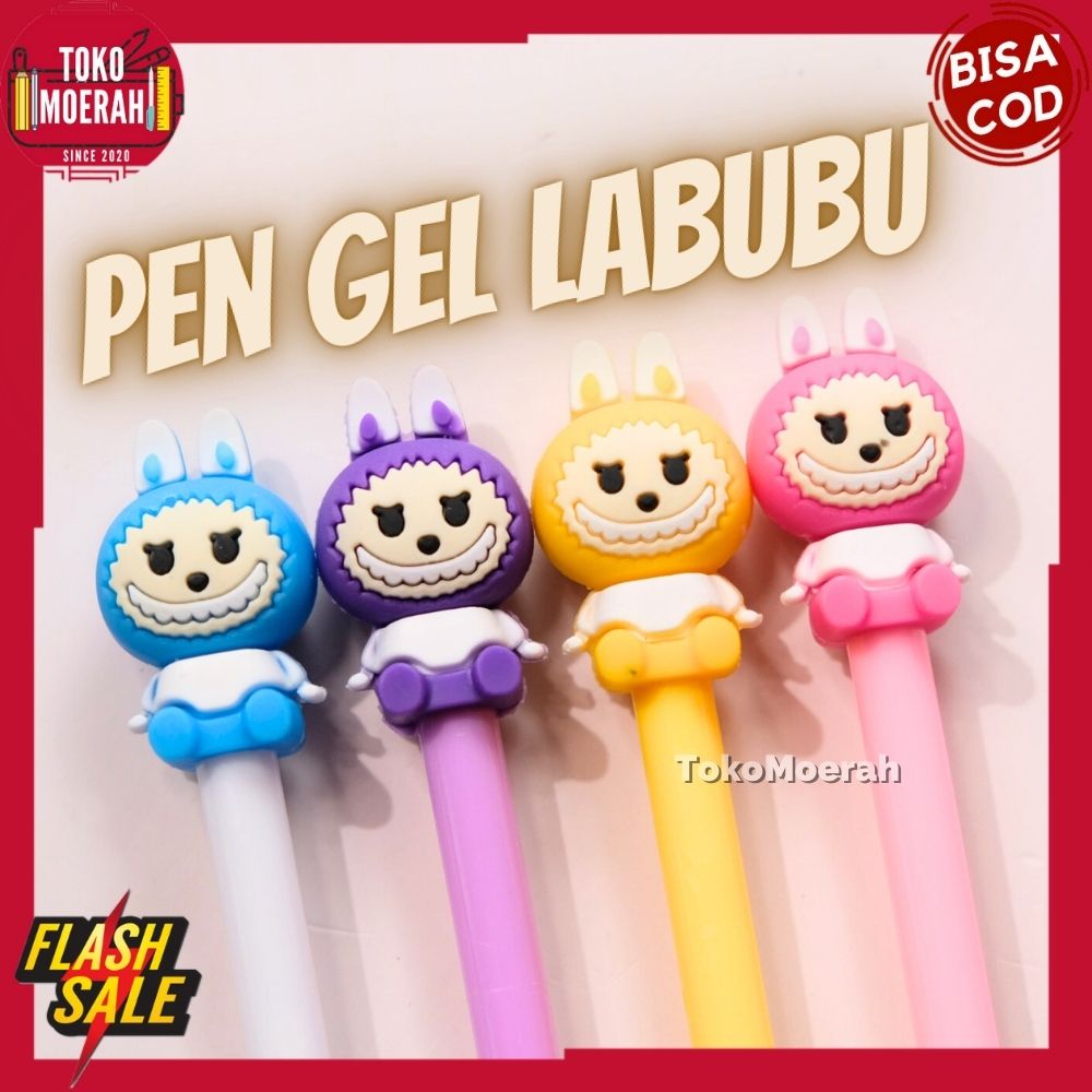 PULPEN LABUBU PEN GEL LABUBU LUCU UNIK PEN GEL HIASAN LABU LABU UNIK ...