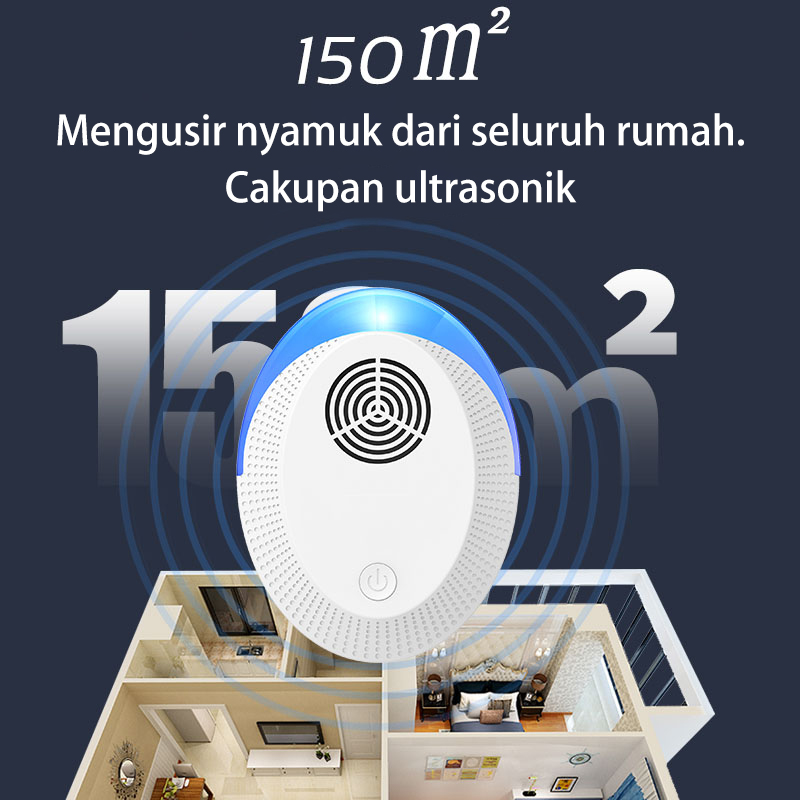 Pest reject ultrasonic original，Alat Pengusir Tikus Kecoa Nyamuk Lalat ...