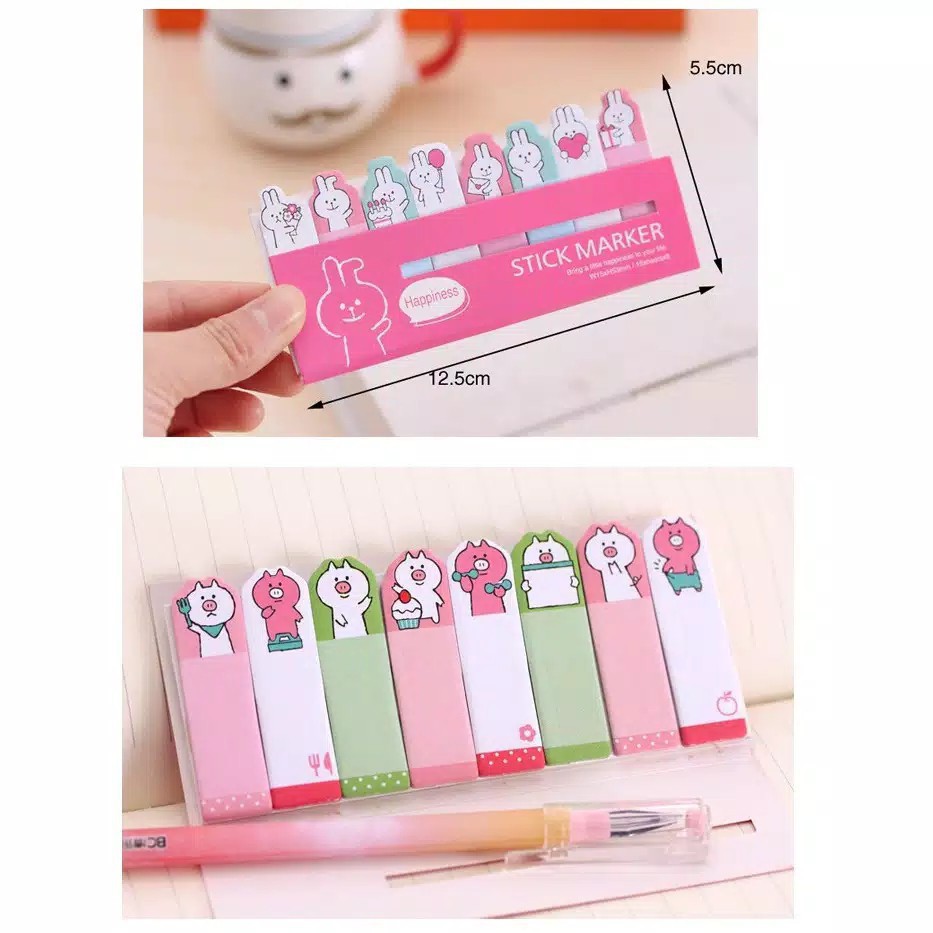 ABM Grosir - Pembatas Buku / Sticky Notes Lucu / Stick Marker Post It ...