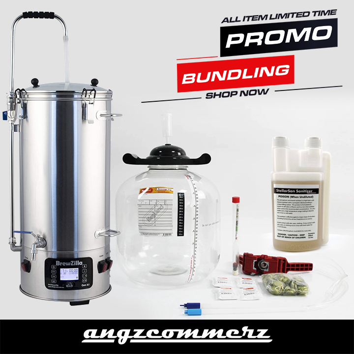 KEGLAND Bundling Brewzilla 35 ltr, Flat Bottom Fermenter Bottle Stater ...