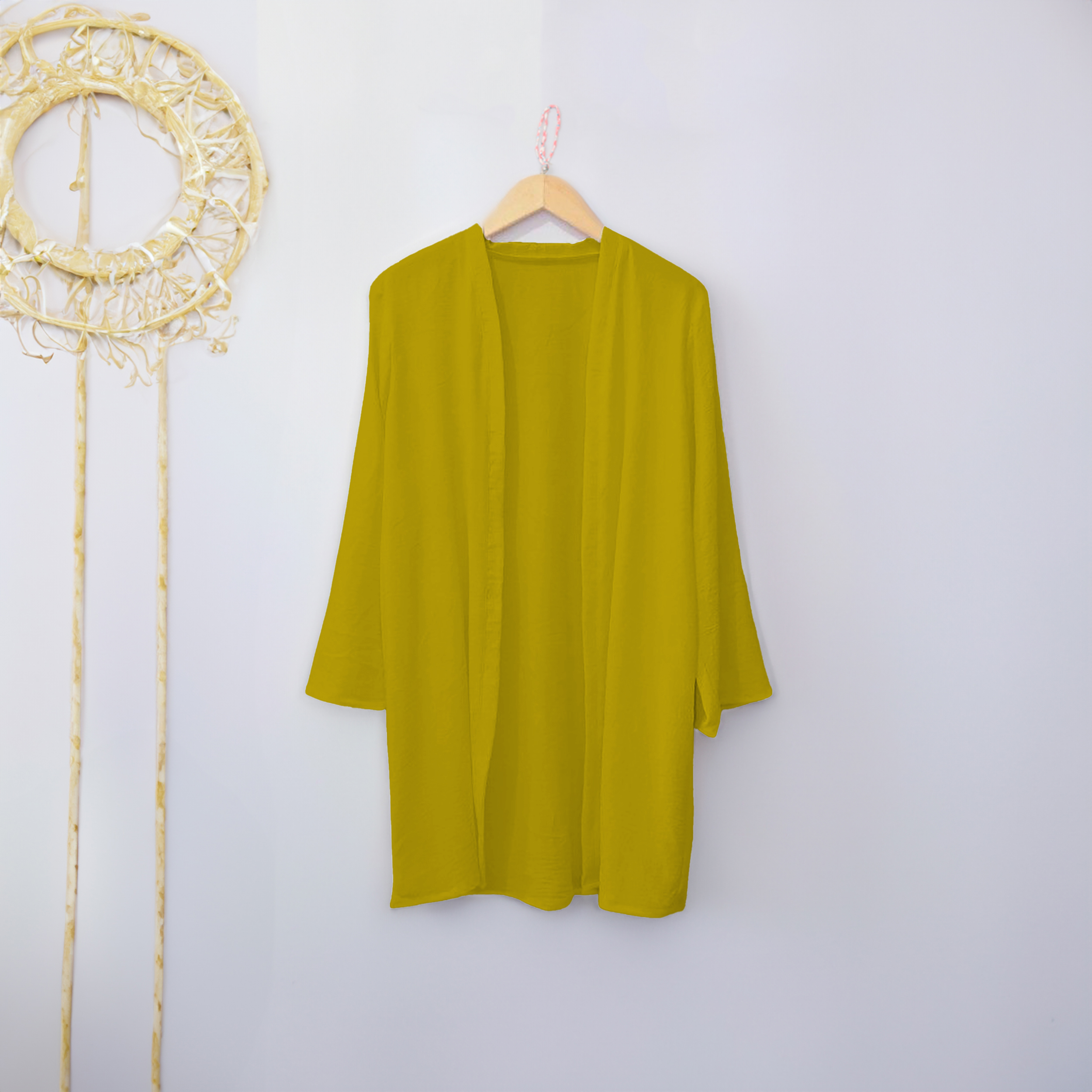 Annisa Cardigan Outer crinkle putih baju luaran cewe lengan panjang ...