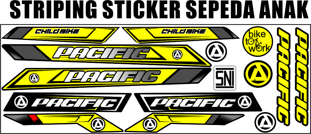 STIKER STRIPING ART DECAL SEPEDA ART CUSTOM STRIPING BIKE ANAK KIDS ...