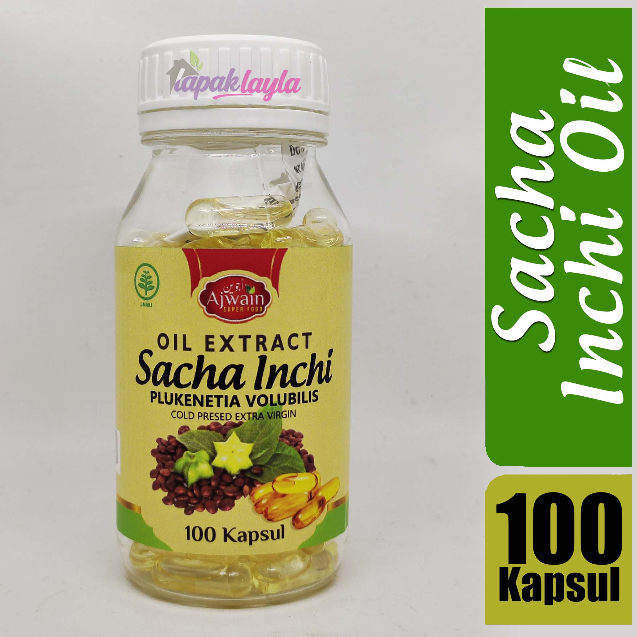 Sacha Inchi oil 100 Kapsul Ajwain | Lazada Indonesia