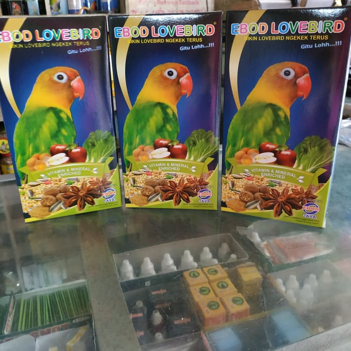 Ebod Pakan Burung Lovebird Kardus 250gram | Lazada Indonesia