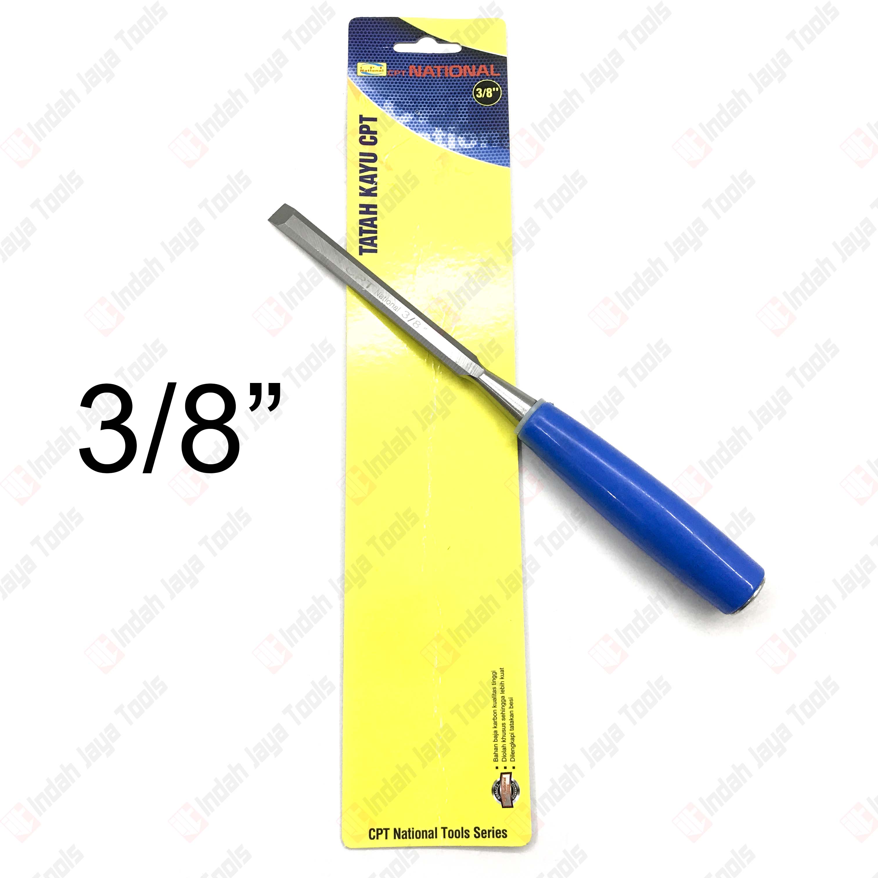 CPT NATIONAL Tatah Pahat Kayu 1/4 5/16 3/8 1/2 Inch - Wood Chisel ...