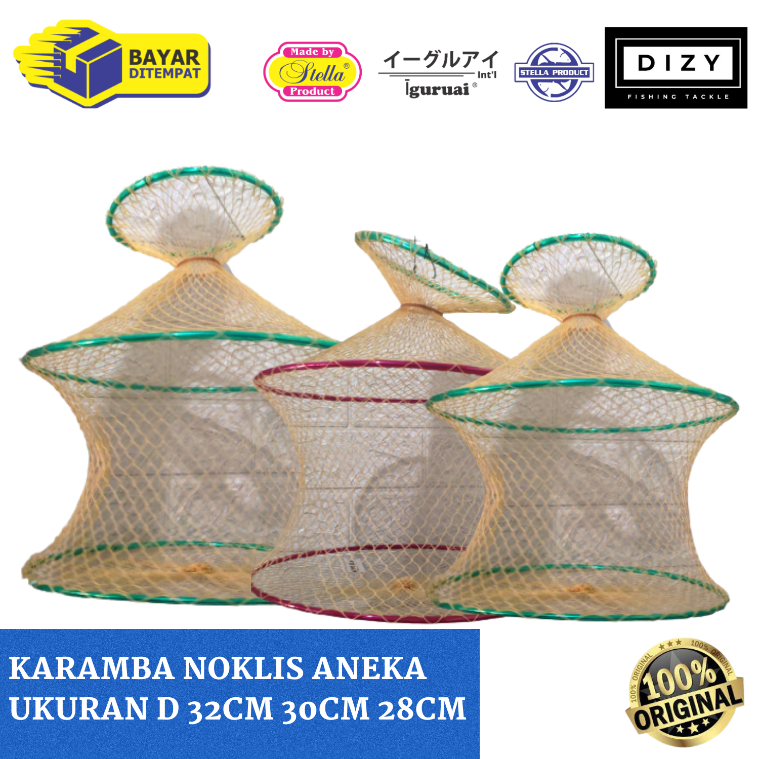 Mancing Keramba Pancing Ikan Bulat Ring II NO 3 4 5 Korang Waring 28 30 ...