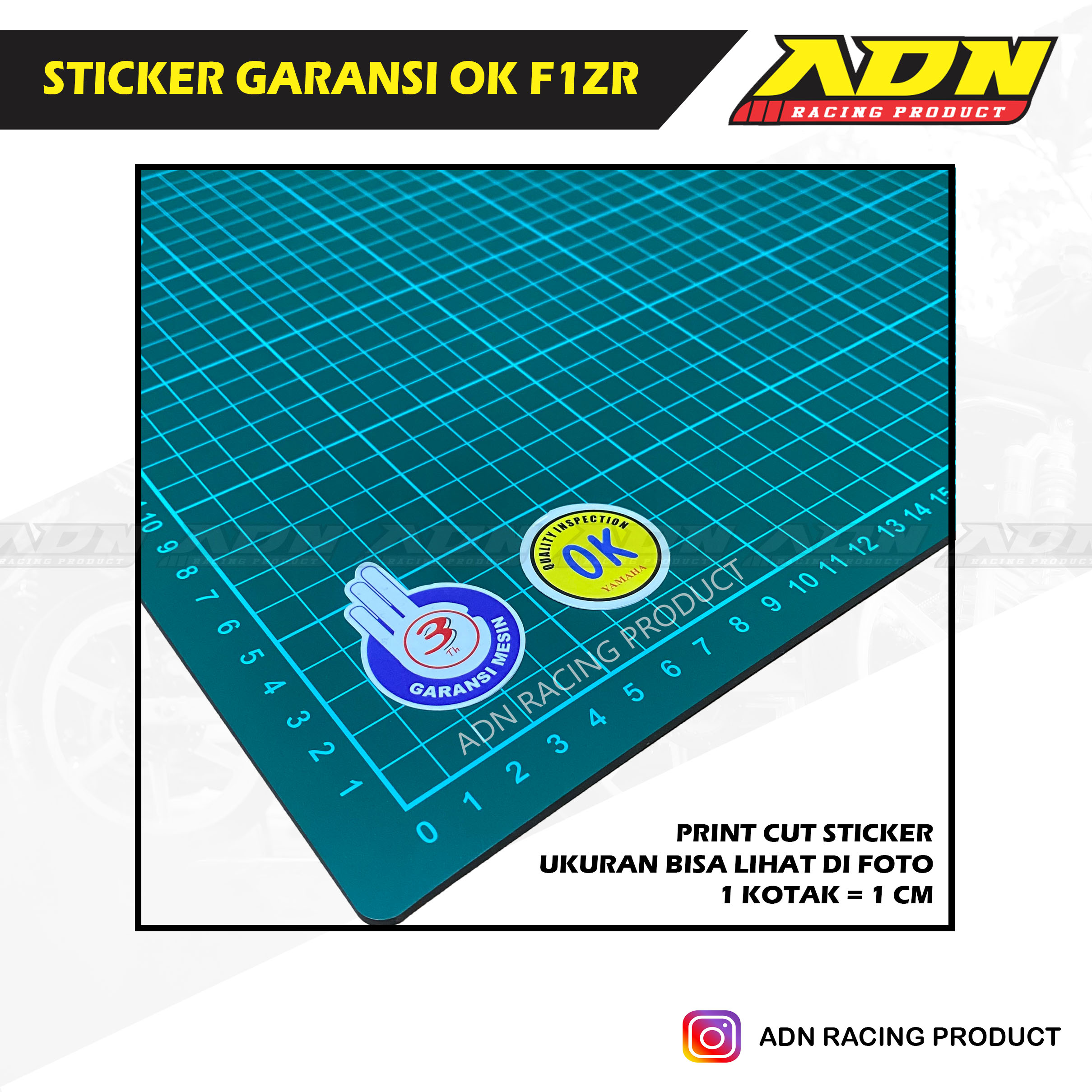 1 SET | Sticker Stiker Inspeksi Yamaha Garansi 3 Tahun Ok | Lazada ...