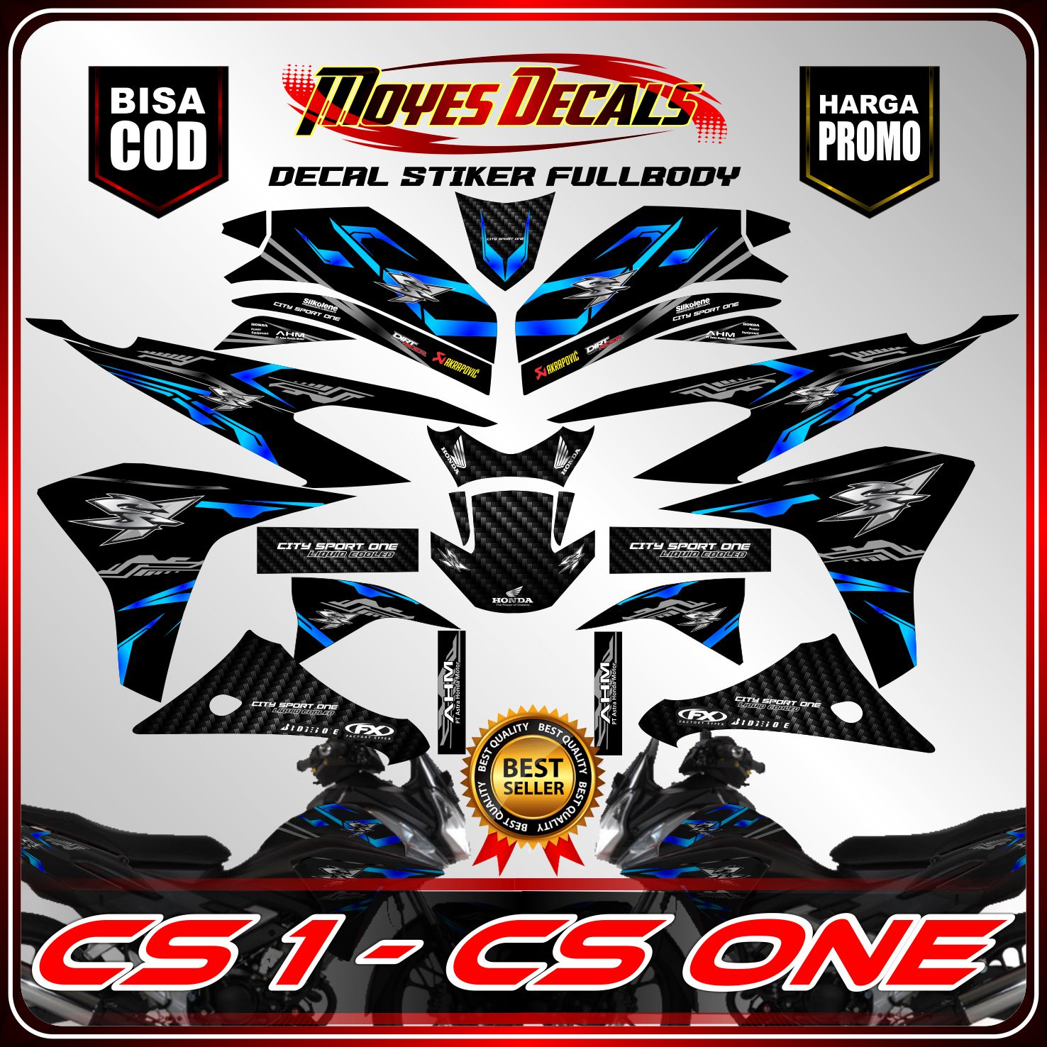 ⭐⭐⭐⭐⭐BISA COD . Decal stiker full body Honda CS1. CS ONE - Decal ...