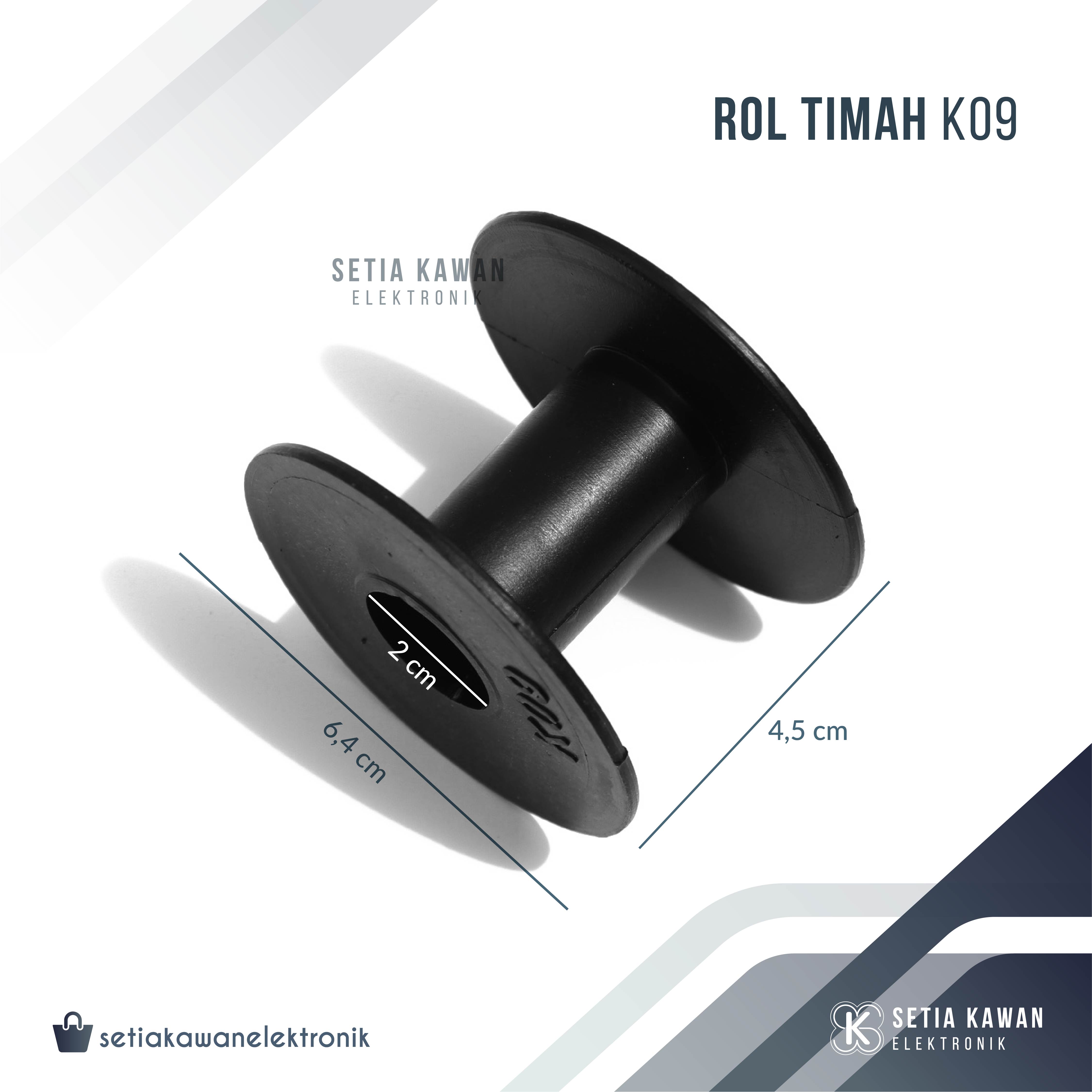 Bobin Rol Kawat K09 / Roll Timah / Tempat Gulungan Kabel / Klosan ...
