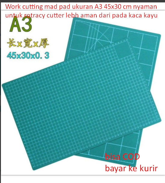 Work cutting mad pad ukuran A3 45x30 cm nyaman untuk rotracy cutter ...