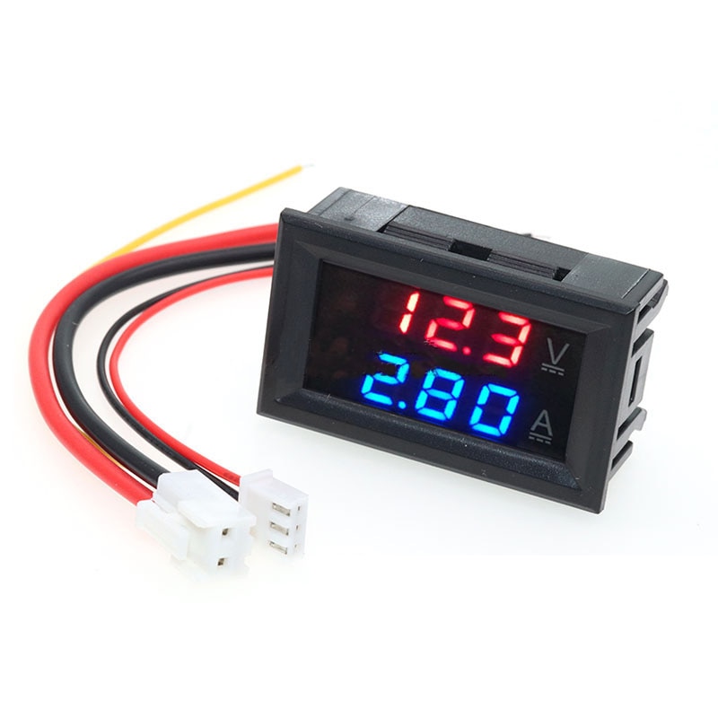 Dual Display Digital Voltase Volt Ampere Meter Digital Amperemeter ...