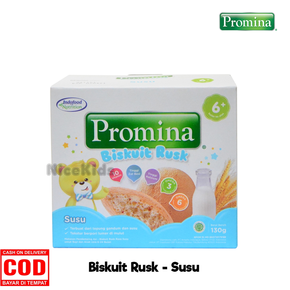 Promina Biskuit Rusk 130 gr / Biskuit Bayi 6 Bulan+ / Makanan ...