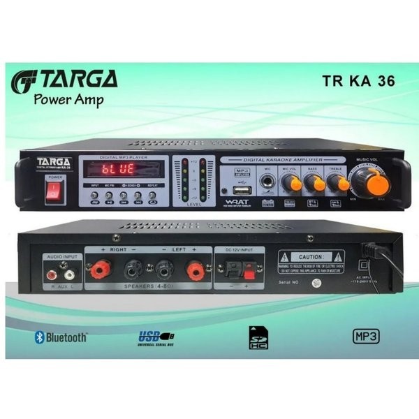 Power ampli karaoke targa ka 36 Bluetooth amplifier ka36 | Lazada Indonesia