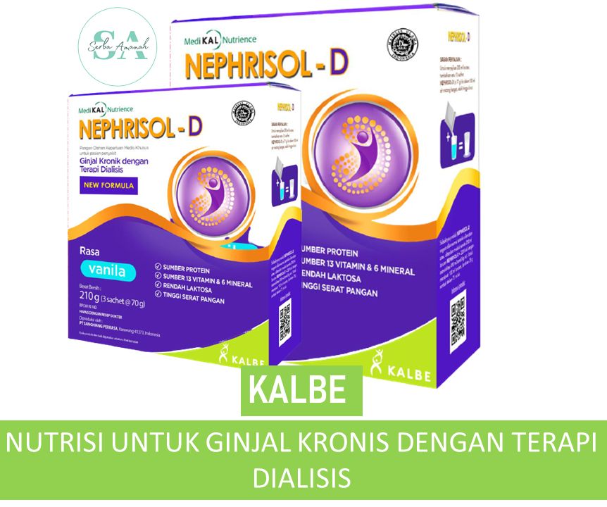 KALBE Nephrisol D Vanila 231G Bubuk Susu Pangan Olahan Untuk Pasien ...