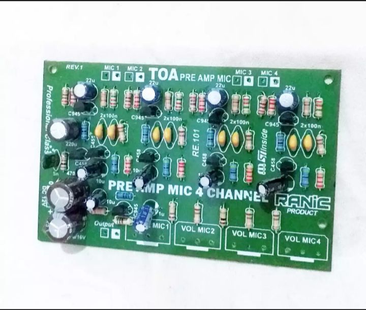 Kit Pre Amp Mic TOA 4 channel | Lazada Indonesia