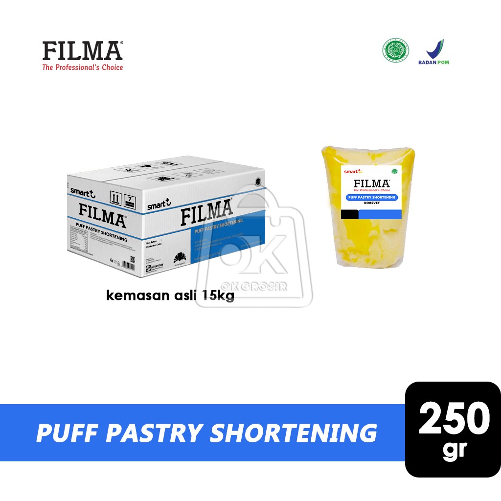 (250 gr) Filma Korsvet Puff Pastry Shortening Margarin | Lazada Indonesia