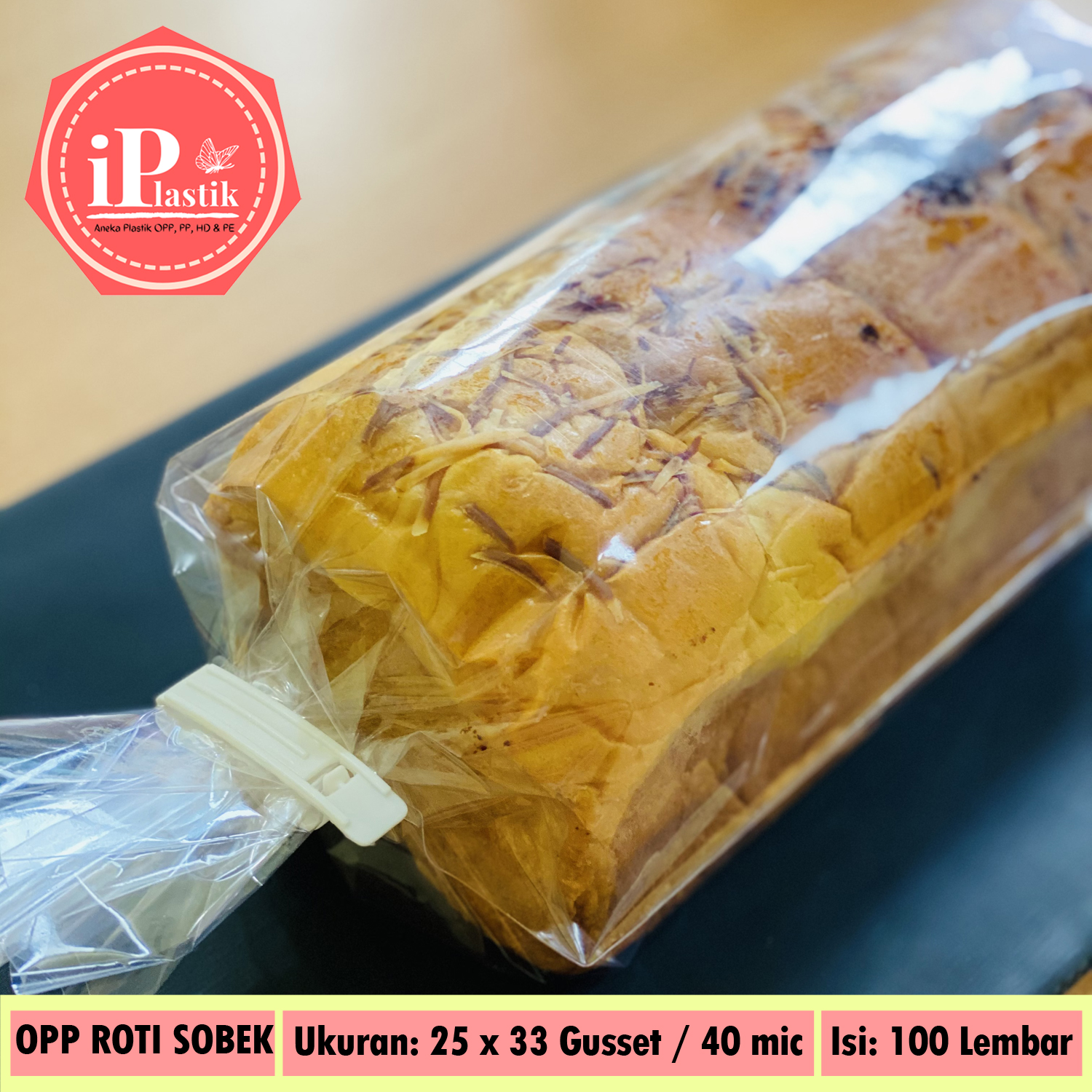 Plastik OPP Roti Tawar/ Roti Sobek/ Roti Sisir DILENGKAPI GUSSET TEBAL ...