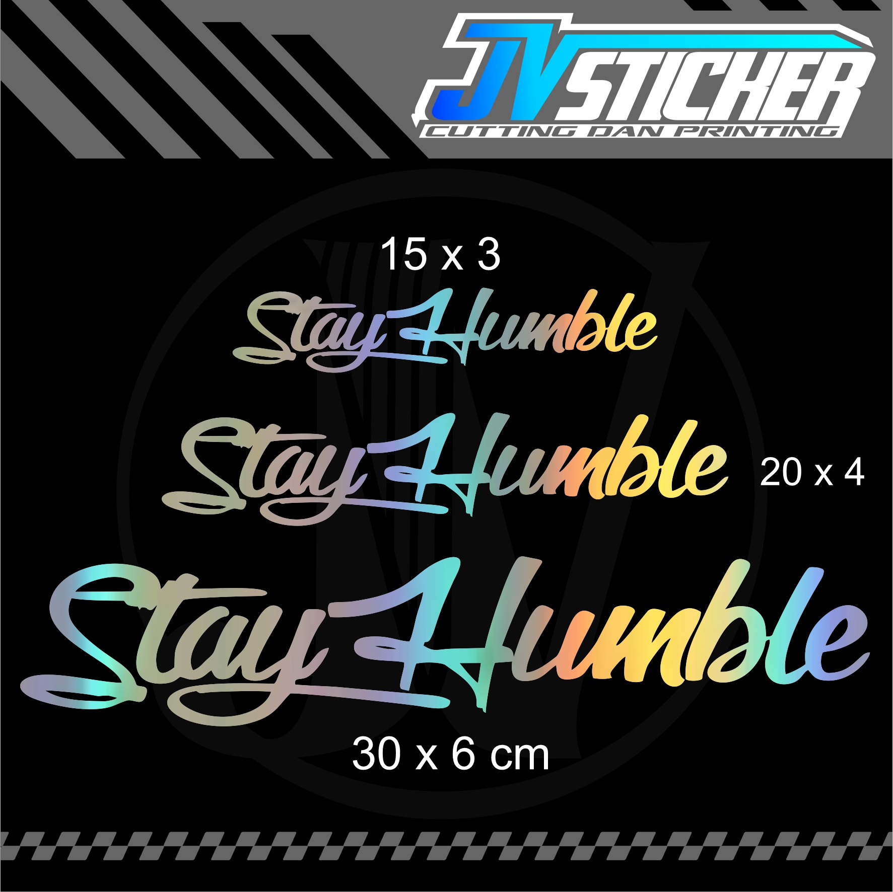 stiker stay humble sticker motor murah | Lazada Indonesia