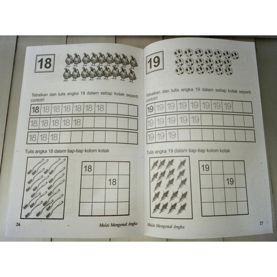 Tersedia Buku Anak TK SD kelas 1, belajar Menulis Abjad, Huruf, Angka ...