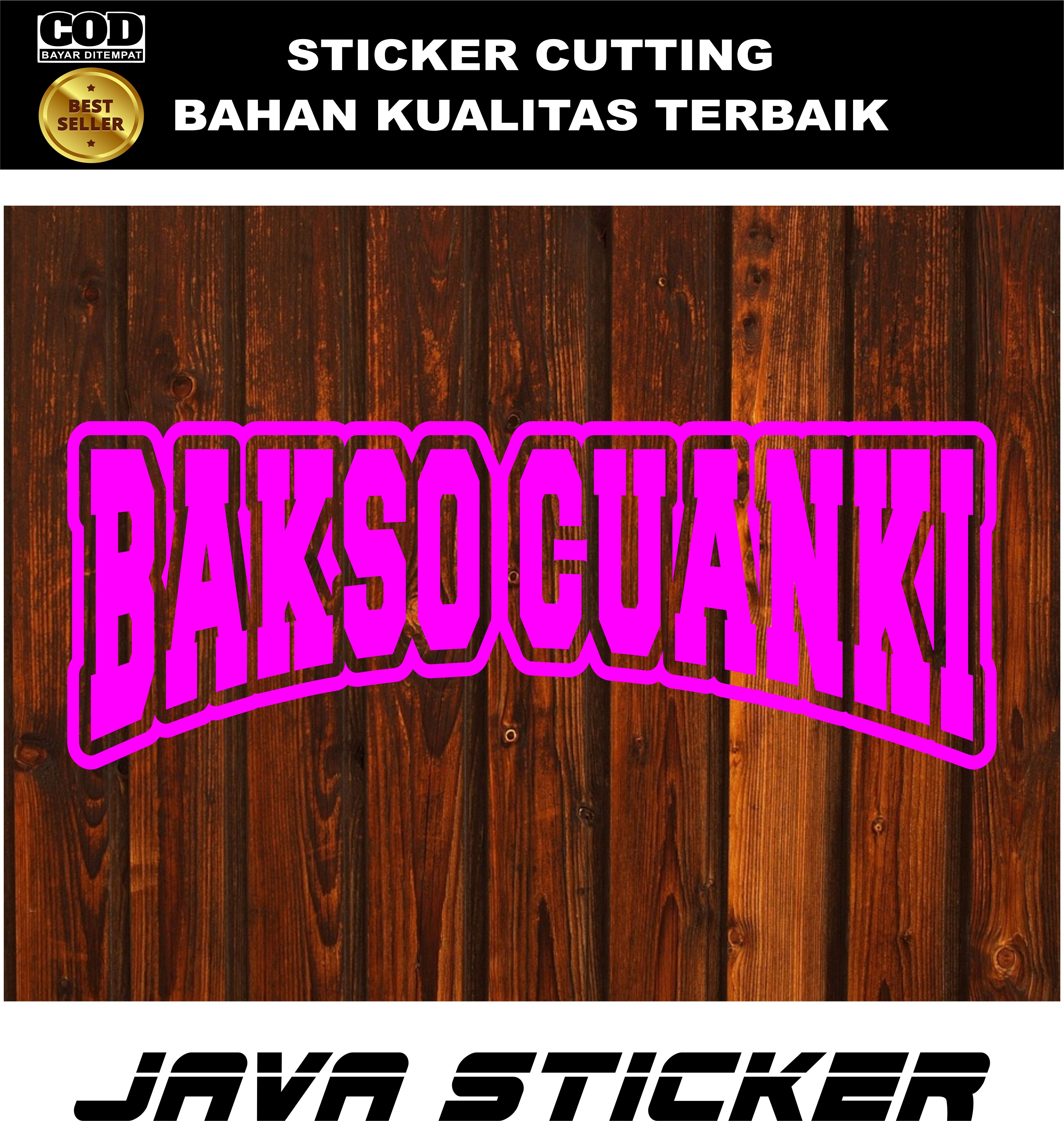 stiker cutting variasi kaca etalase/gerobak BAKSO CUANKI | Lazada Indonesia