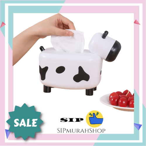 Kotak Tissue Sapi dengan Tempat Tusuk Gigi Tempat Tissue Cow Kotak Tisu ...