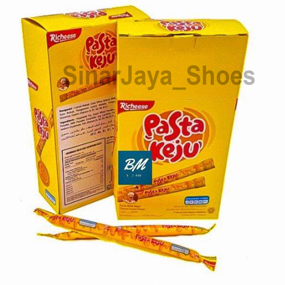 Richeese Nabati Pasta Keju / Richoco Pasta Cokelat Kemasan Box (30 x 8 ...