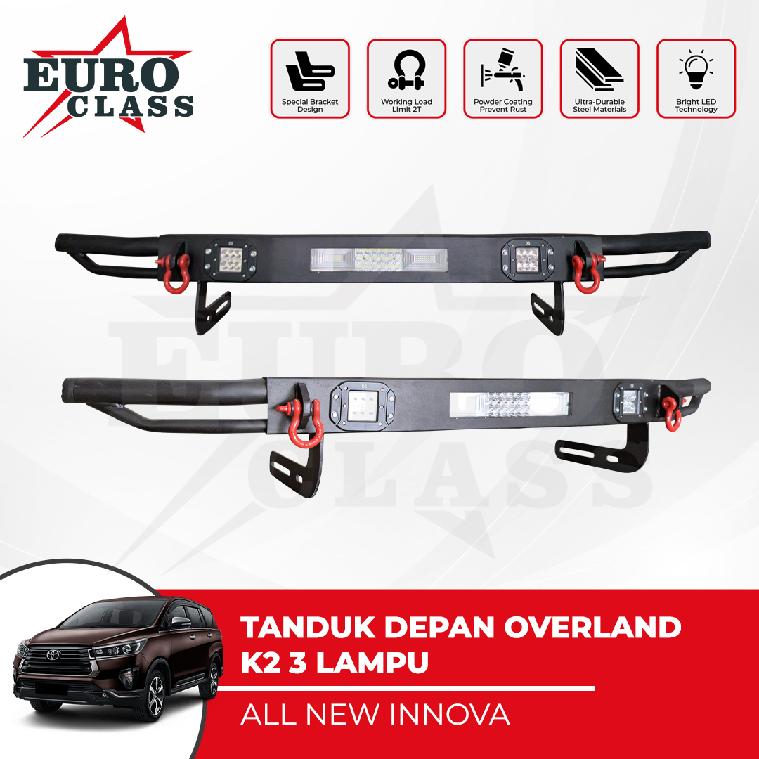 TANDUK DEPAN OVERLAND K2 3 LAMPU - ALL NEW INNOVA | Lazada Indonesia
