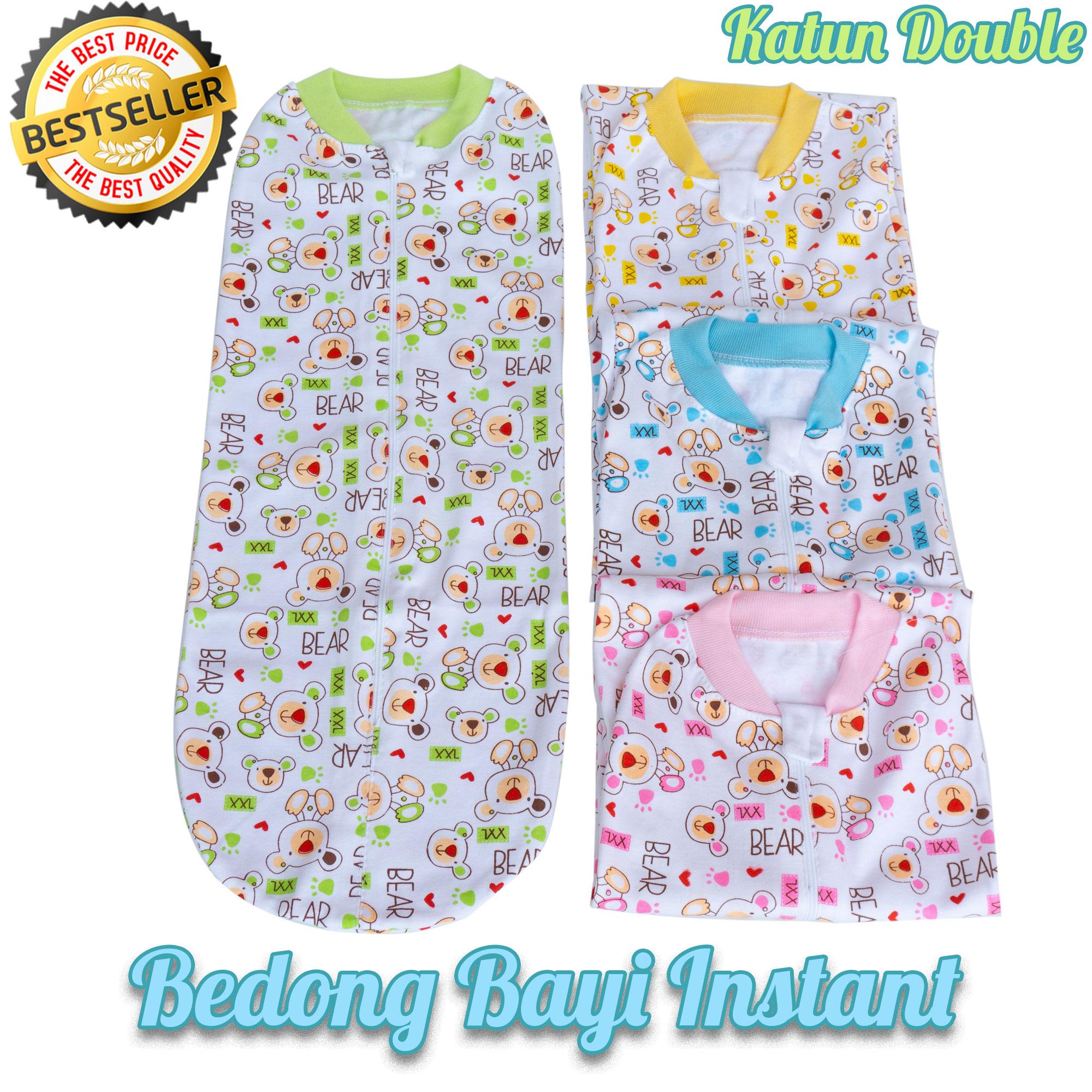 Bedong bayi instan katun halus praktis resleting bedong tebal | Lazada ...