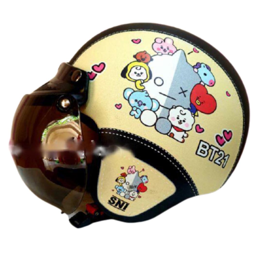 Helm Bogo Anak Laki laki Perempuan Usia 10 tahun 12 tahun ke atas SNI ...