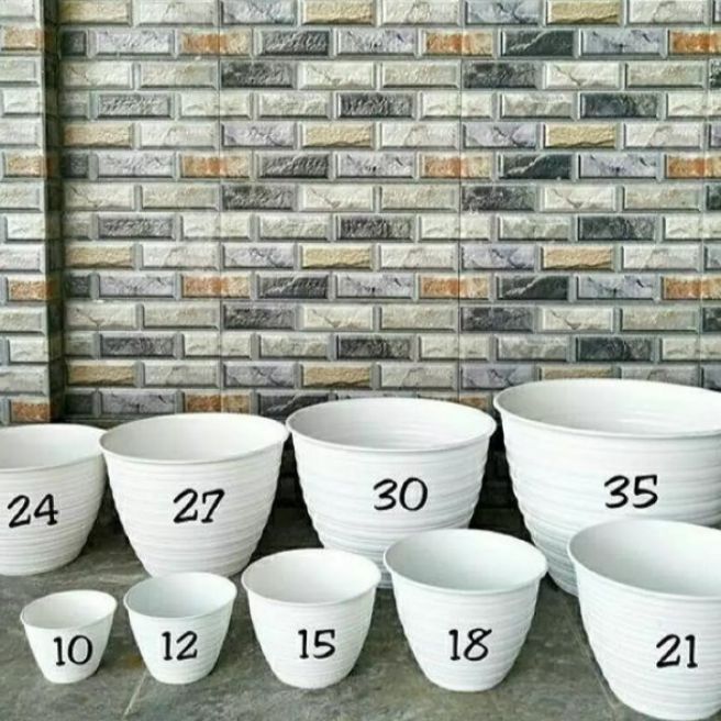 Pot tawon Putih ukuran 30 - Pot cantik Tanaman hias ukuran 30 | Lazada ...