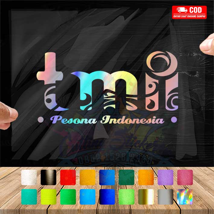 Cutting Stiker Taman Mini Indonesia Indah Pesona Indonesia Variasi ...