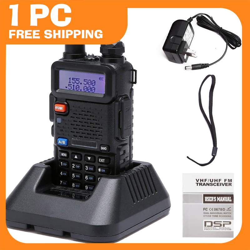 HT MERODITH UV5R Walkie Talkie Dual Band 5W 128CH UHF+VHF handy talkie UV5R 1pc | Lazada Indonesia