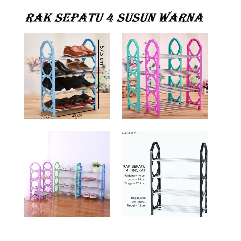 Rak Sepatu stainless Warna 5 Susun | Lazada Indonesia