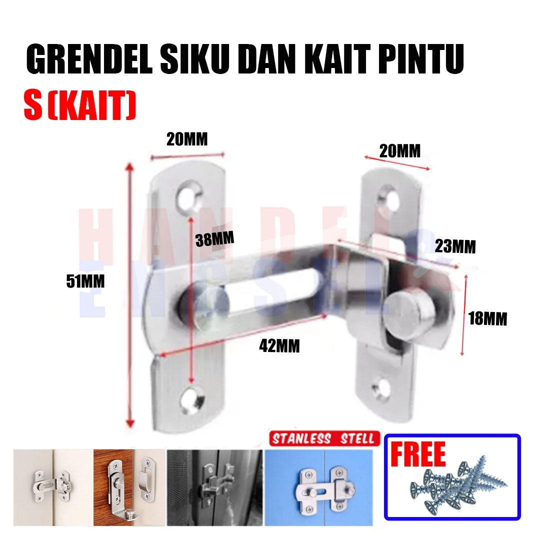 Grendel overpal gembok selot slot overpal gembok Selot pintu Cantolan ...