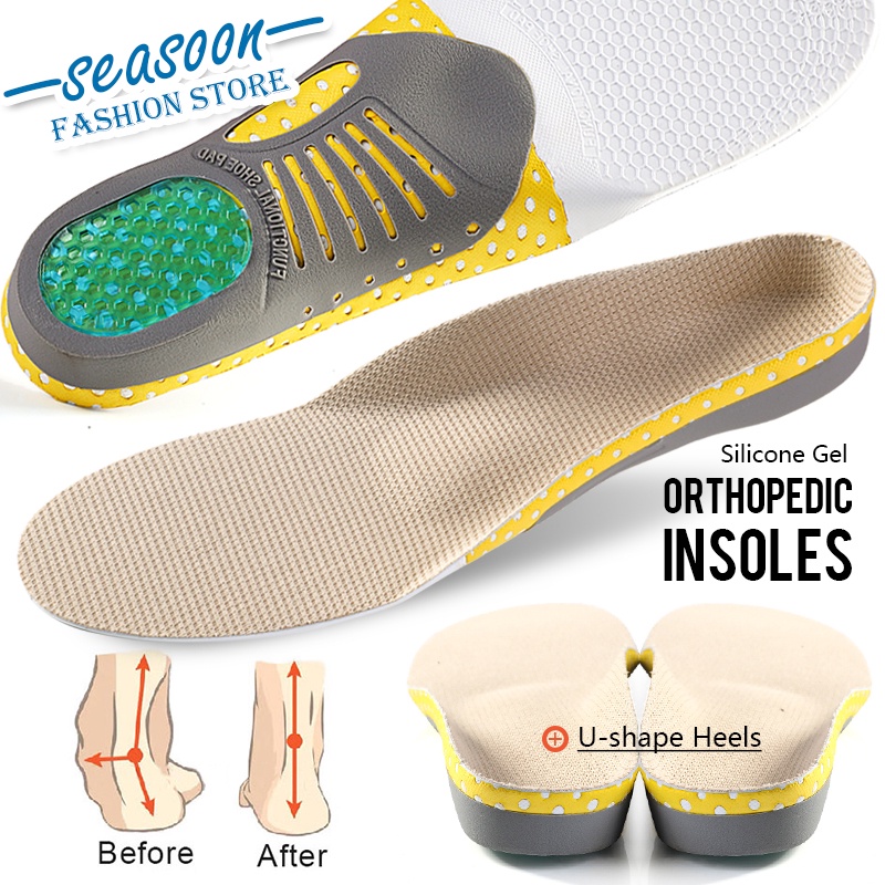 Premium Orthotic Gel Sol Ortopedi Datar Kaki Kesehatan Sole Pad Untuk ...