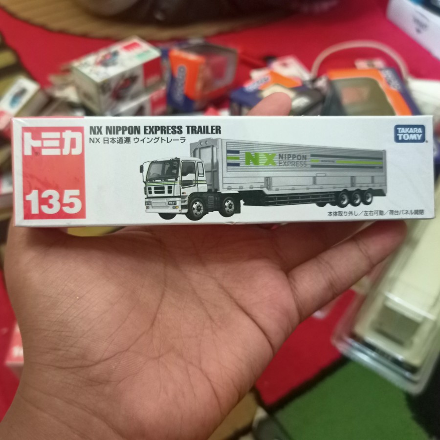 Tomica Long 135 NX Nippon Express Trailer Diecast Mobil truk kontainer | Lazada Indonesia