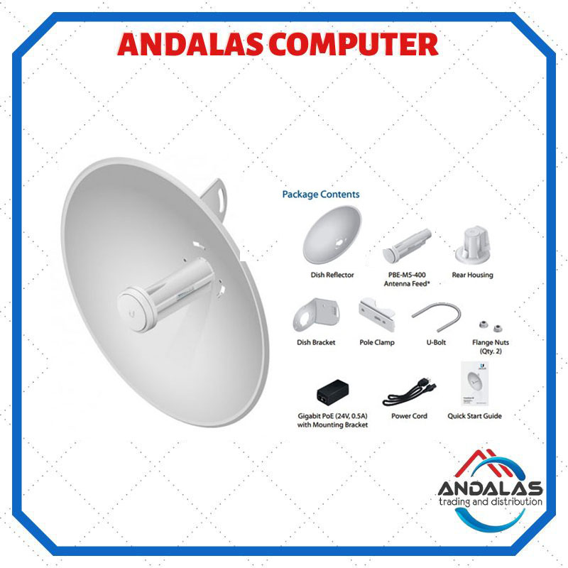 ANTENA ROUTER WIFI PARABOLA UBIQUITY POWER BEAM M5-300 | Lazada Indonesia