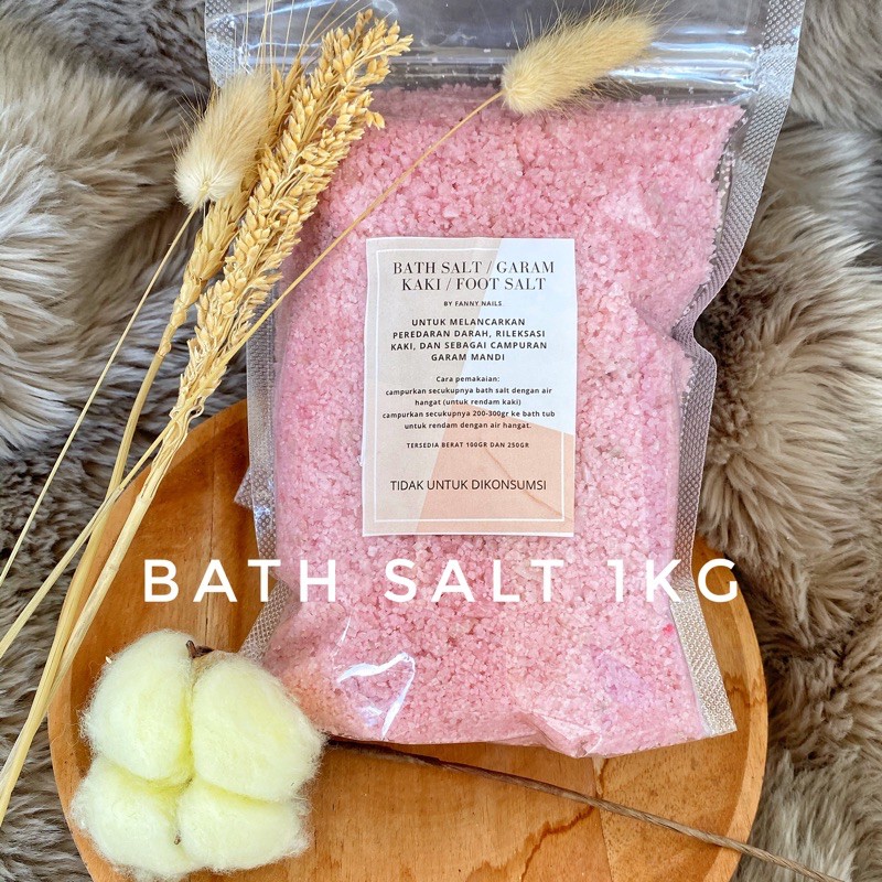 1KG BATH SALT GARAM MANDI EPSOM SALT / foot spa salt garam rendam spa ...