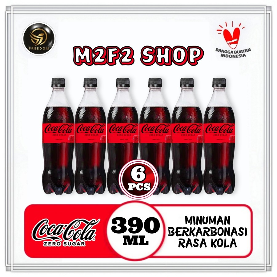 Coca Cola Zero Sugar MInuman Bersoda Botol Plastik Pet - 390 ml ...