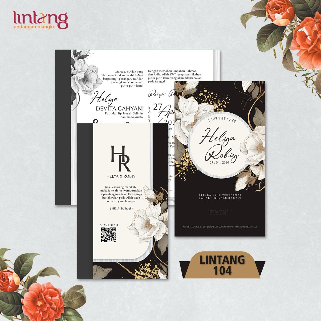 Blangko Undangan Nikah 100 Pcs Lintang 104 atau Kertas Undangan ...